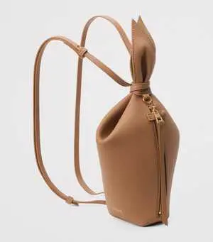 Loewe Leather Scarf Backpack - Brown
