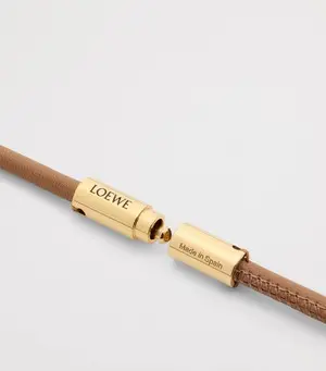 Loewe Leather Wrist Strap With Anagram Logo - Brown