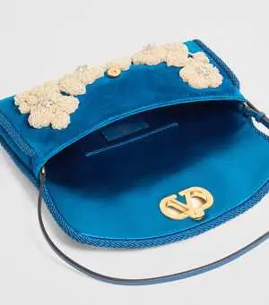 Valentino Garavani Small Beaded Devain Shoulder Bag