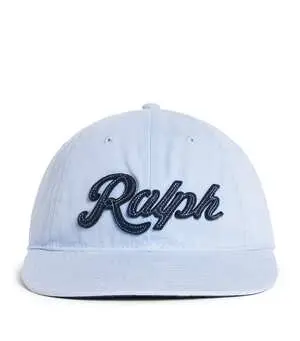 Polo Ralph Lauren Cotton Baseball Cap With Embroidered Logo - Blue