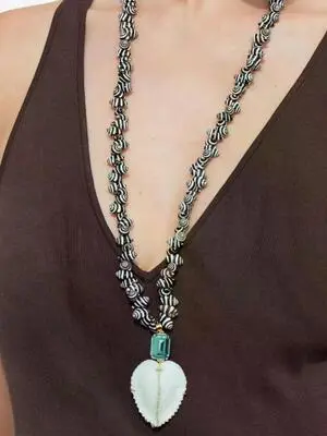 JENNIFER BEHR Enid Shell Pendant Necklace