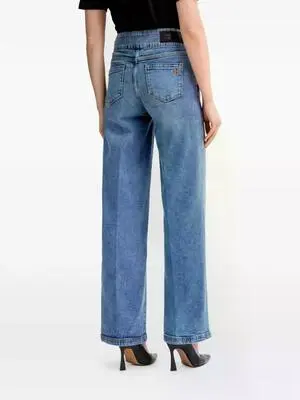 SILVIAN HEACH Wide Leg Jeans With Button Fastening