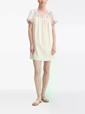 LEVI'S Square Neck Mini Dress With Floral Embroidery