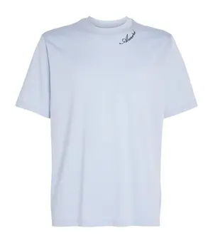 Amiri Cotton Script T-shirt - Blue