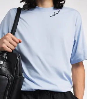 Amiri Cotton Script T-shirt - Blue