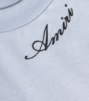 Amiri Cotton Script T-shirt - Blue