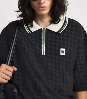 Amiri Ma Quad Zip-up Polo Shirt