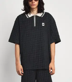 Amiri Ma Quad Zip-up Polo Shirt