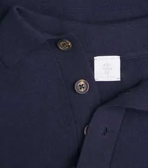 Eleventy Cotton-cashmere Polo Shirt