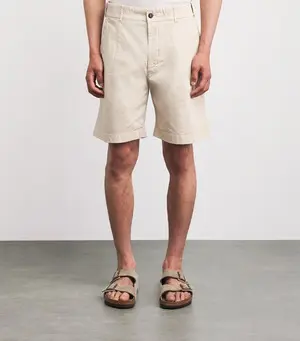 Eleventy Stretch Cotton Chino Shorts