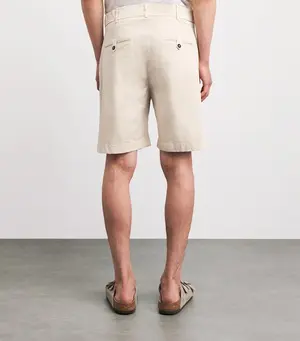 Eleventy Stretch Cotton Chino Shorts