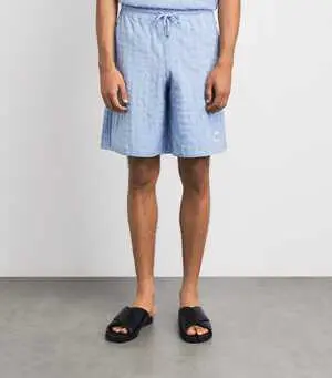 Amiri Ma Quad Monogram Jacquard Towelling Shorts - Blue