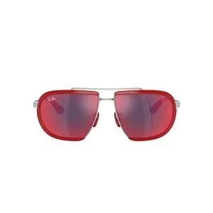 Ray-ban 499p Hypercar Limited Edition 2026 Scuderia Ferrari Collection Sunglasses Frame Blue Lenses - Silver
