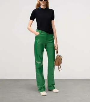 Loewe Wool-blend Anagram Embroidered Top