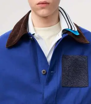 Loewe Cotton Workwear Jacket With Anagram Detail