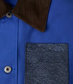 Loewe Cotton Workwear Jacket With Anagram Detail
