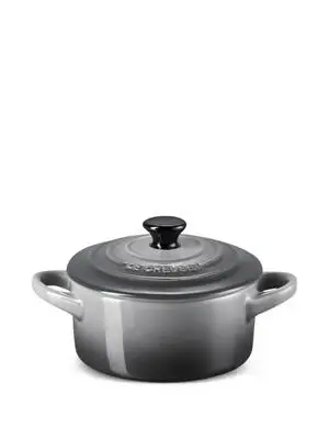 LE CREUSET Round Stoneware Mini Cocotte - Grey