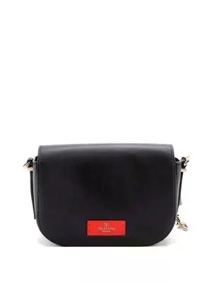 Valentino Garavani Vlogo Flap Small Shoulder Bag - Black