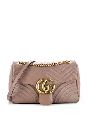 Gucci Gg Marmont Matelassé Leather Medium Shoulder Bag - Neutrals