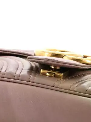 Gucci Gg Marmont Matelassé Leather Medium Shoulder Bag - Neutrals