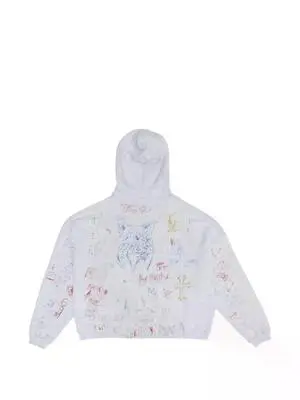 PALY Scribble-print Zip-up Hoodie