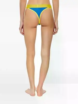 DIESEL® Logo-waistband Thongs - Blue