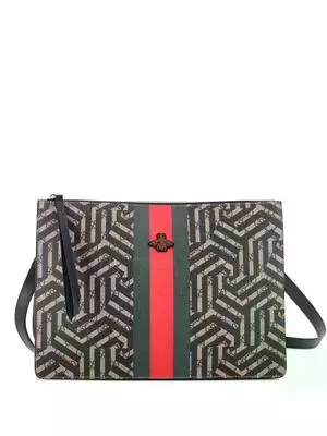Gucci Caleido Gg Coated Canvas Messenger Bag - Black