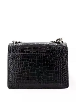 Saint Laurent Medium Crocodile Embossed Leather Bag