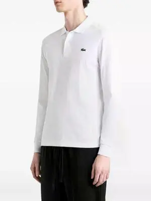 Lacoste Logo-patch Long-sleeve Polo Shirt