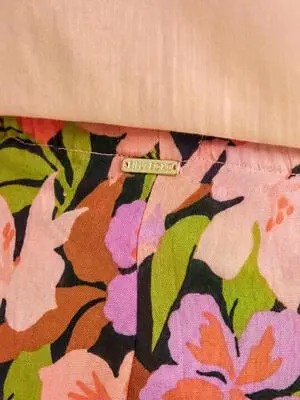 BILLABONG Floral Print Drawstring Pants