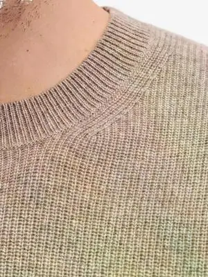 Sisley Ribbed-knit Crew-neck Sweater