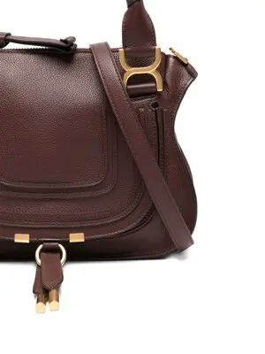 Chloé Marcie Small Leather Handbag - Brown