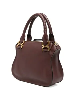 Chloé Marcie Small Leather Handbag - Brown