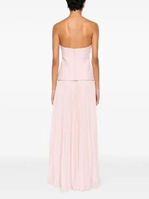Solace London Britt Maxi Dress With One-shoulder And Pleated Skirt