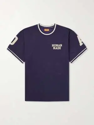 HUMAN MADE Human Made - Logo-Print Jersey T-Shirt - Men - Blue - S Navy