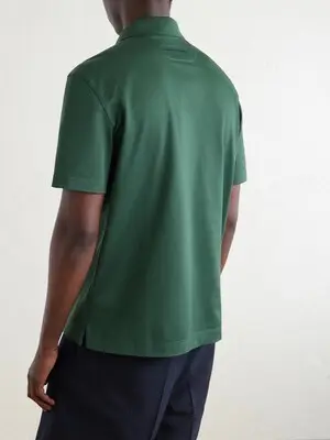 Zegna Cotton-piqué Polo Shirt - Green