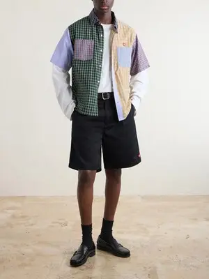 HUMAN MADE Logo-appliquéd Checked Cotton Shirt