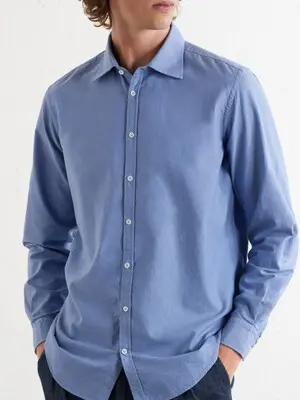 Massimo Alba Genova Cotton-chambray Shirt