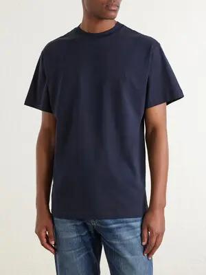JIL SANDER Three-pack Logo-appliquéd Cotton-jersey T-shirts
