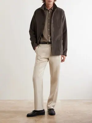 Massimo Alba Genova Cotton-chambray Shirt - Brown