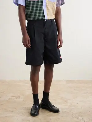 HUMAN MADE Skater Straight-leg Twill Shorts With Logo Detail