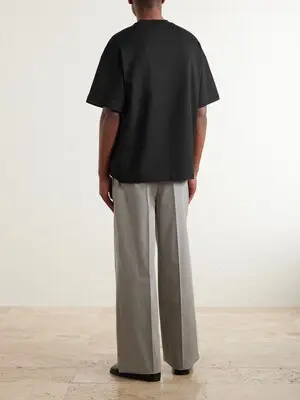 JIL SANDER Logo-print Cotton-jersey T-shirt - Black