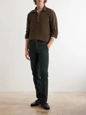 Massimo Alba Raya Cotton And Cashmere-blend Polo Shirt
