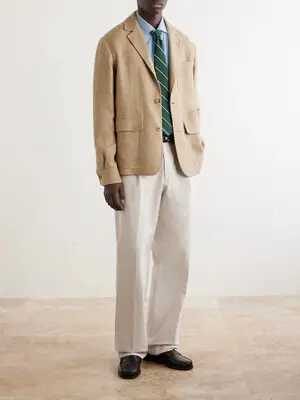 Polo Ralph Lauren Linen And Cotton-blend Blazer