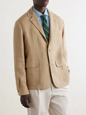 Polo Ralph Lauren Linen And Cotton-blend Blazer