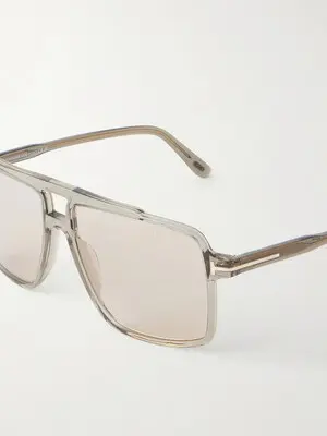 TOM FORD Aviator-style Acetate Sunglasses