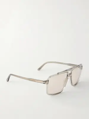 TOM FORD Aviator-style Acetate Sunglasses
