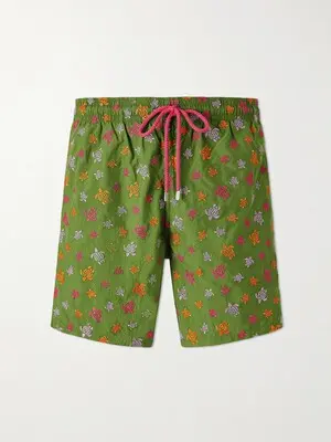 Vilebrequin Printed Drawstring Swim Shorts - Green