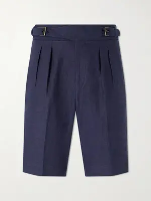 Anderson & Sheppard Gurkha Straight-leg Wool-blend Shorts