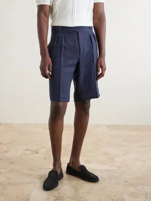Anderson & Sheppard Gurkha Straight-leg Wool-blend Shorts